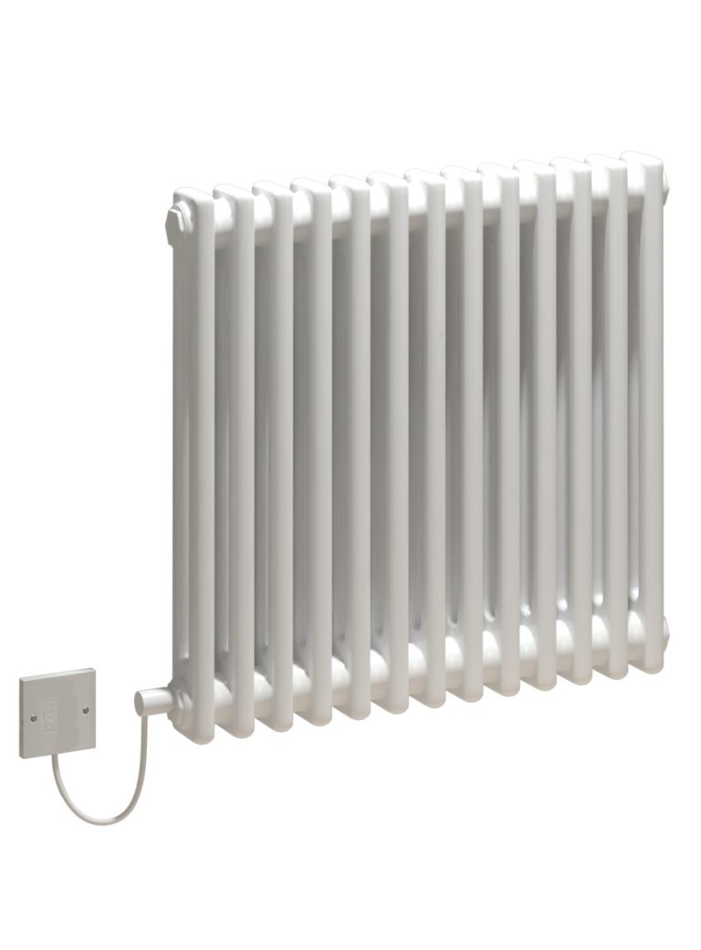 Kudox Electric Radiator Evora 2 Column 600mm x 628mm 600W White ...