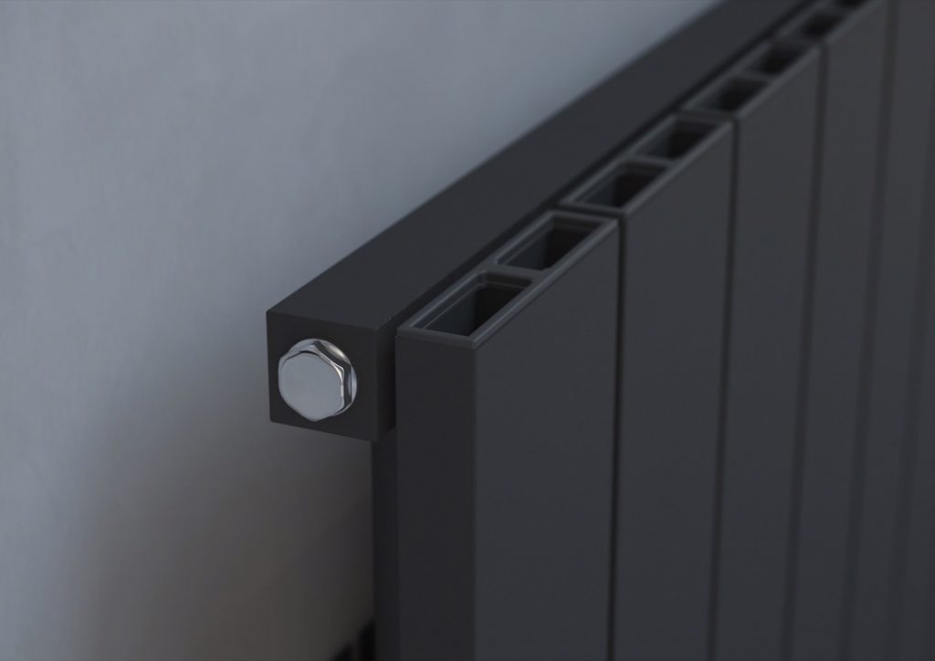 Kudox AluLite Radiator Flat 600mm x 1230mm Textured Black - Heating ...